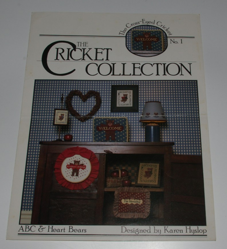 Cricket Collection ABC & HEART BEARS Cross Stitch Chart | eBay