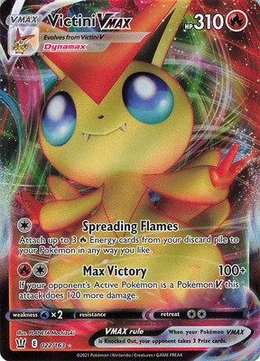 Pokémon TCG Battle Styles Victini VMAX #022/163 | eBay