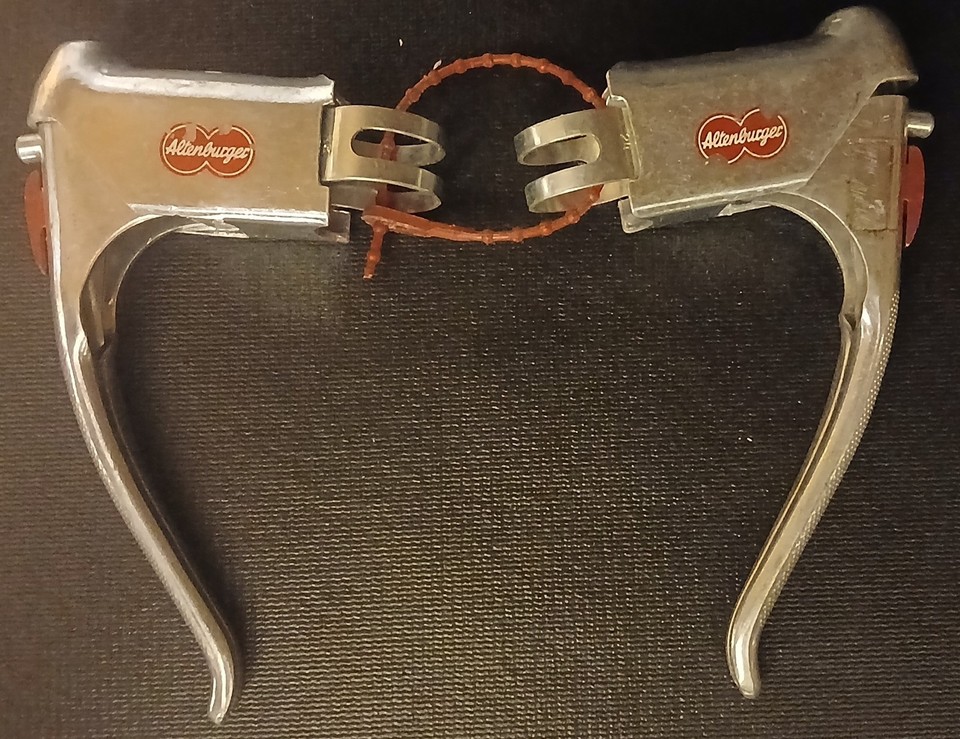 Vintage Altenberger Brake Lever Set Drop Bar Red Button Quick Release ...