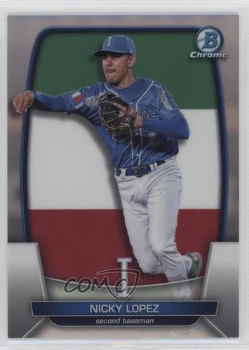 2023 Bowman Chrome WBC Flag Variations Refractor /499 Nicholas Lopez ...