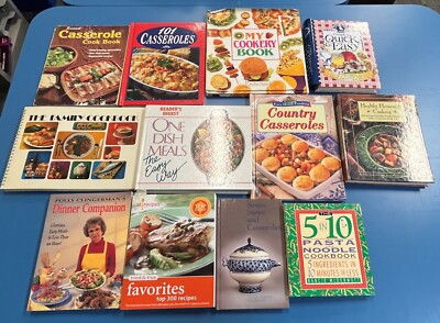 Large Lot of Family Cookbooks in Good Condition - Mix Soft/Hardcover ...