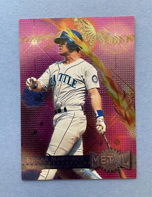 1996 Fleer Metal Universe Baseball Edgar Martinez #109 Seattle Mariners ...