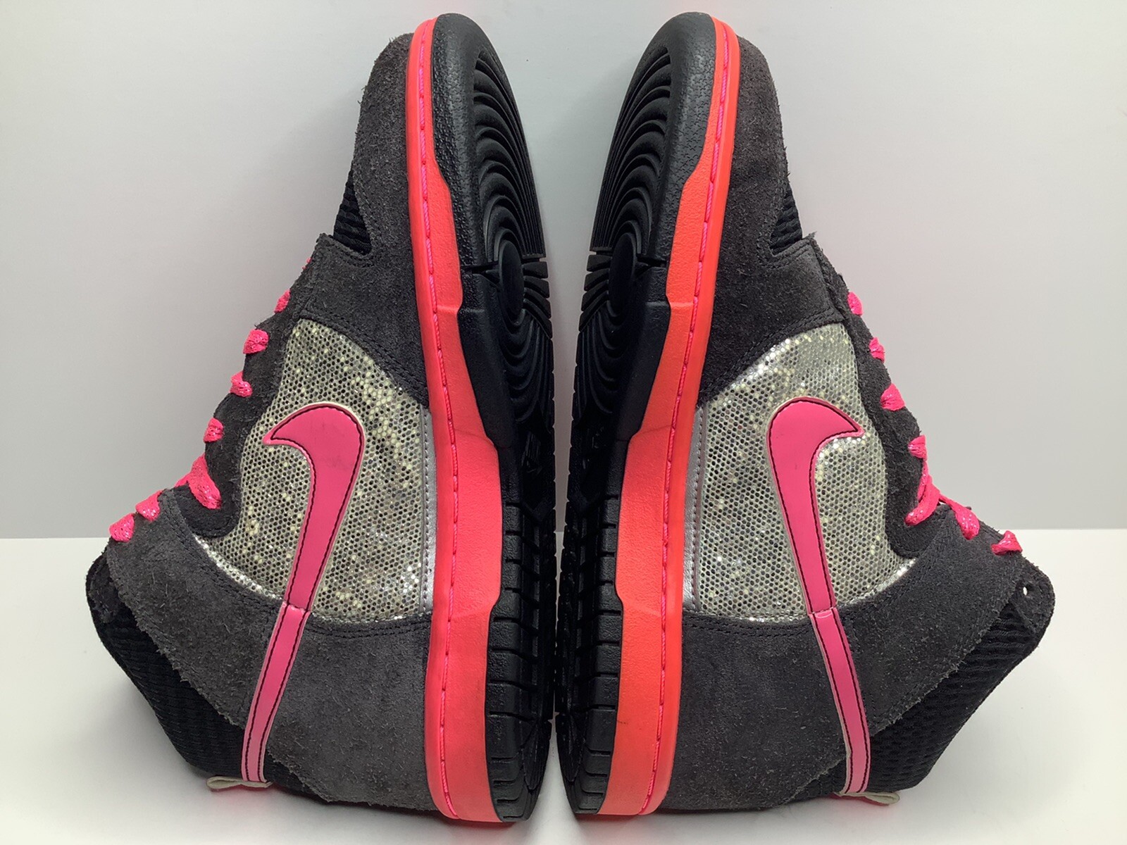 Size 6.5 - Nike Dunk 6.0 Premium High Black Silver Sequin W for sale ...