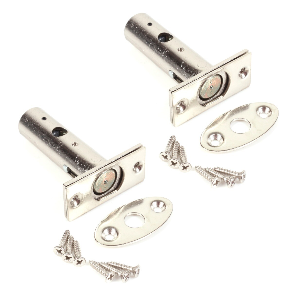 TUBULAR MORTICE LATCHES 2x 55mm Chrome Internal Interior Door Lock ...