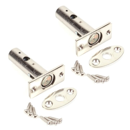 TUBULAR MORTICE LATCHES 2x 55mm Chrome Internal Interior Door Lock ...