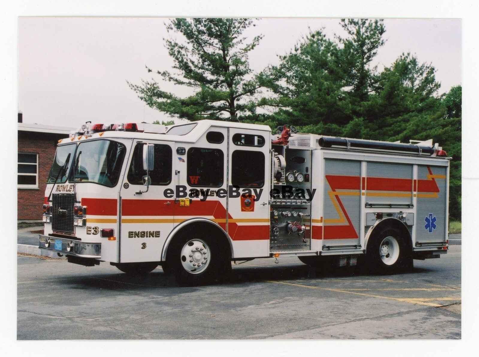 Rowley, MA Engine 3 2002 E-One Cyclone II Fire Truck Photo | eBay