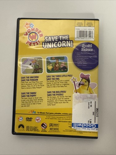 Wonder Pets - Save the Unicorn - DVD 97368523548| eBay