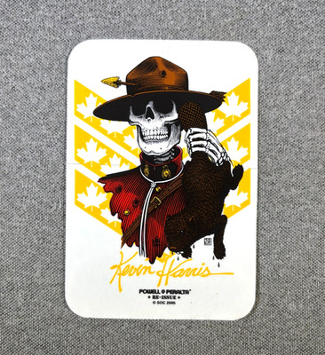 Powell Peralta Kevin Harris Mountie Skateboard Sticker Reissue 2005 | eBay