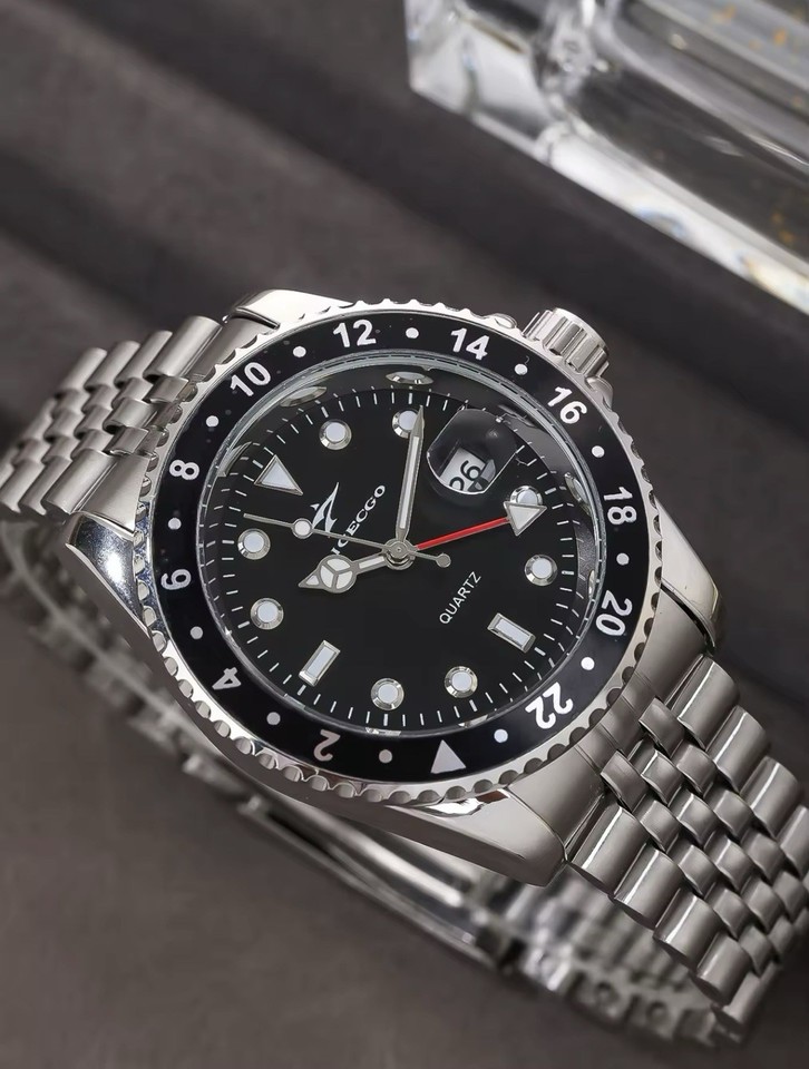 2024 Ricecgo 42mm “Batman” GMT Stainless Quartz Watch - Luxury Jubilee ...