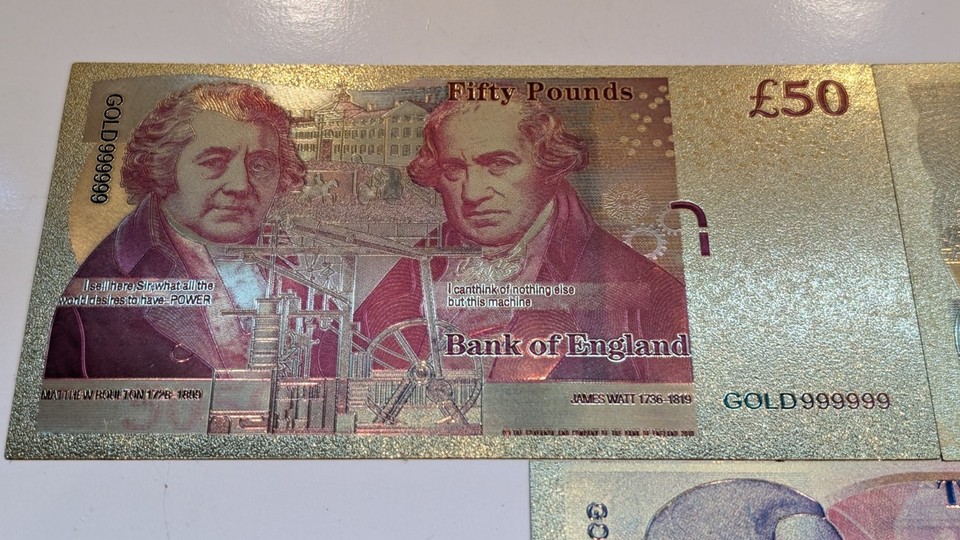 NEW FULL SET OF BRITISH QUEEN ELIZABETH Collectable Gold Plated Bank ...