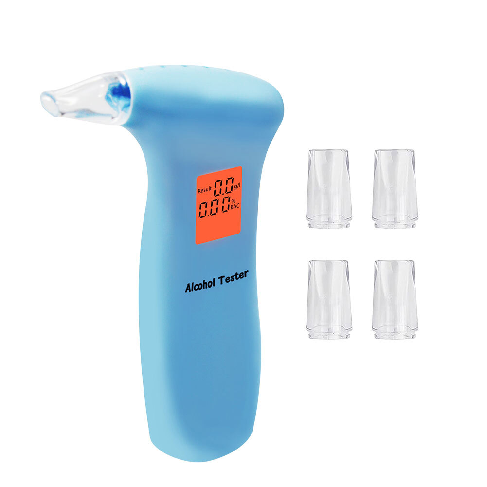 Digital Alcohol Detector LCD Display Accuracy Alcohol Breath Tester ...