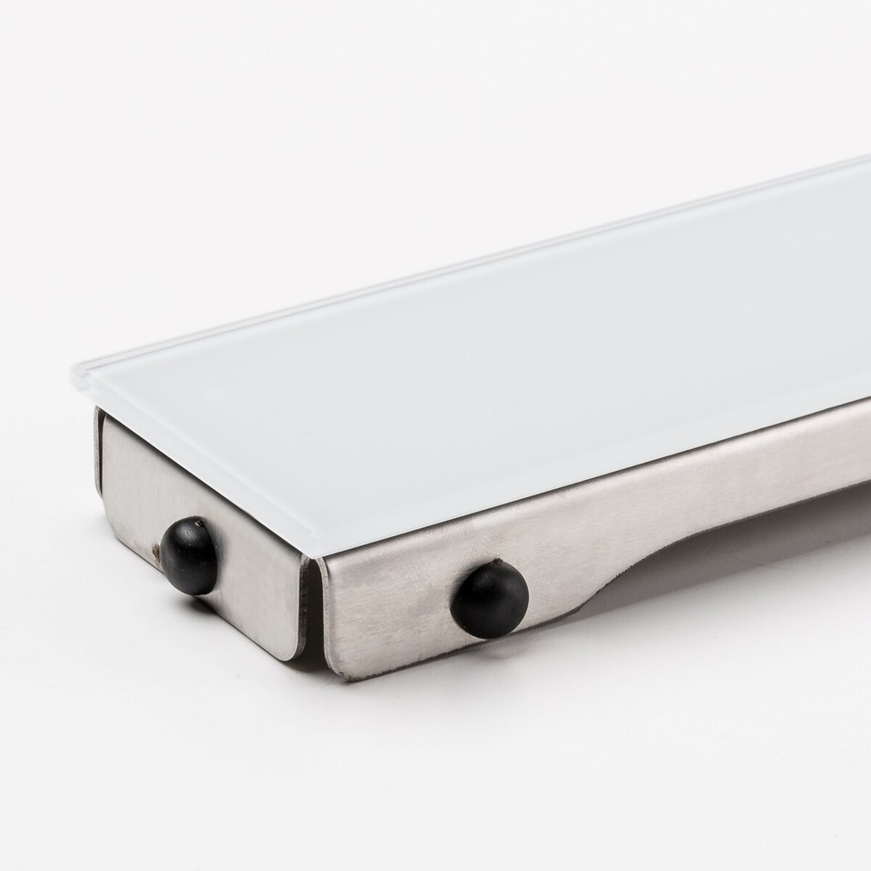 Shower Grate Glass White Drain Cover Cover Grid For 600 X 70 Mm Shower ...