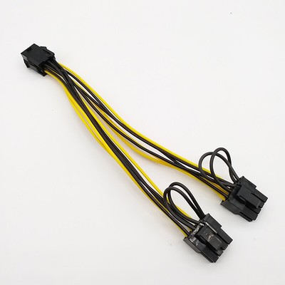 8-pin PCI Express To 2 X PCIE 8 (6+2) Pin Dual 8 Pin Graphics Card ...