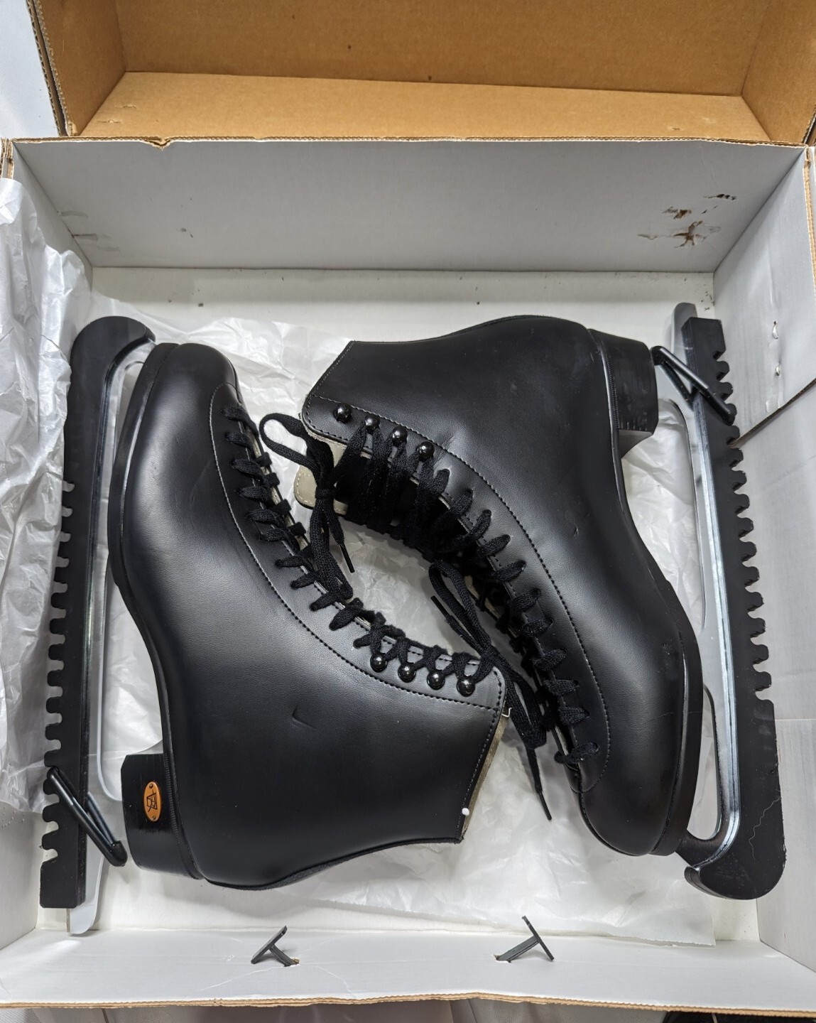 Riedell Black Ice Figure Skates Model 121 Blades Adult Mens 11 Med ...