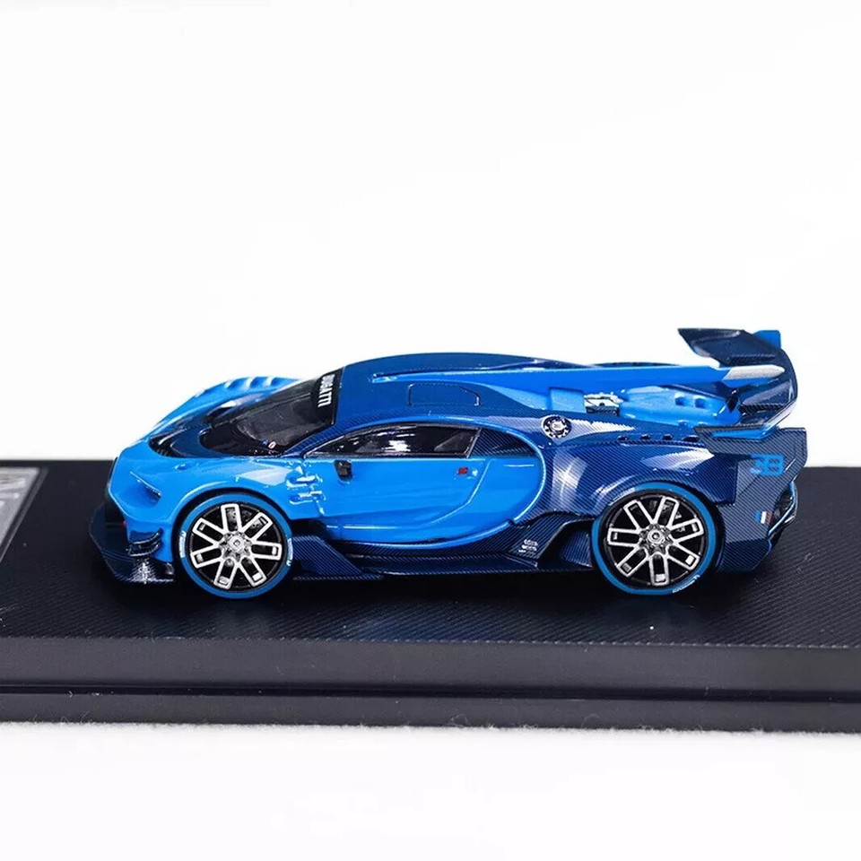 BUGATTI VISION GRAN TURISMO VGT BLUE 1/64 SCALE DIECAST CAR MODEL BY MJ ...