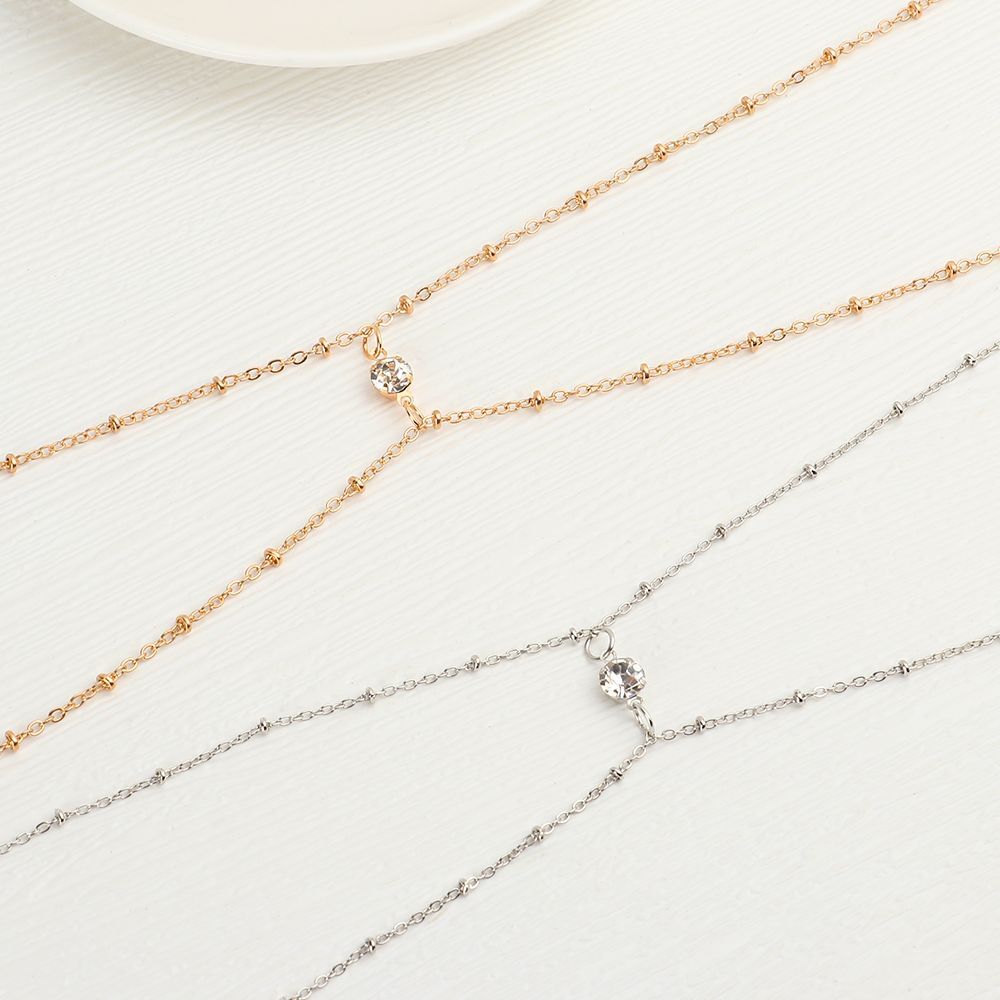 Beach Copper Bead Body Jewelry Double Layer Chain Waist Belly Chain ...