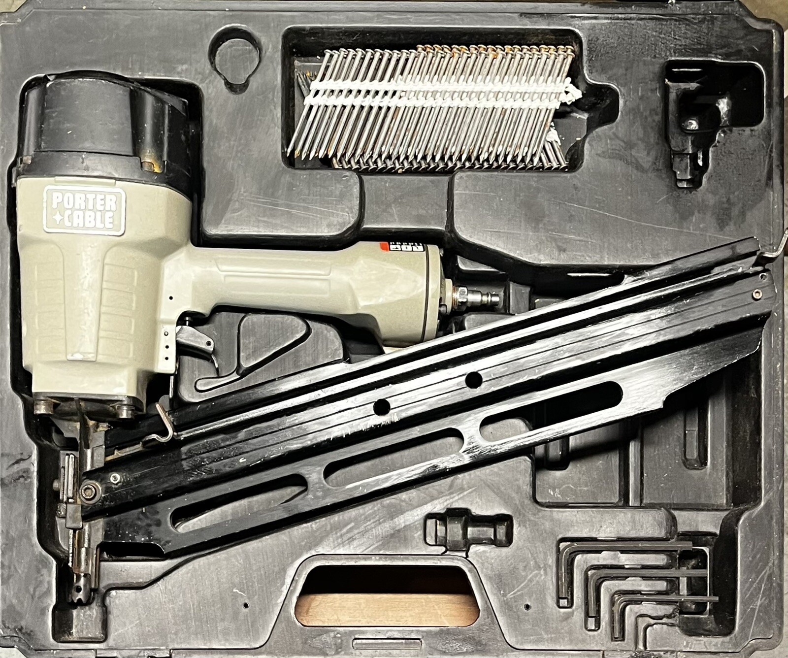 PORTER CABLE FR350 AIR PNEUMATIC NAIL GUN | eBay