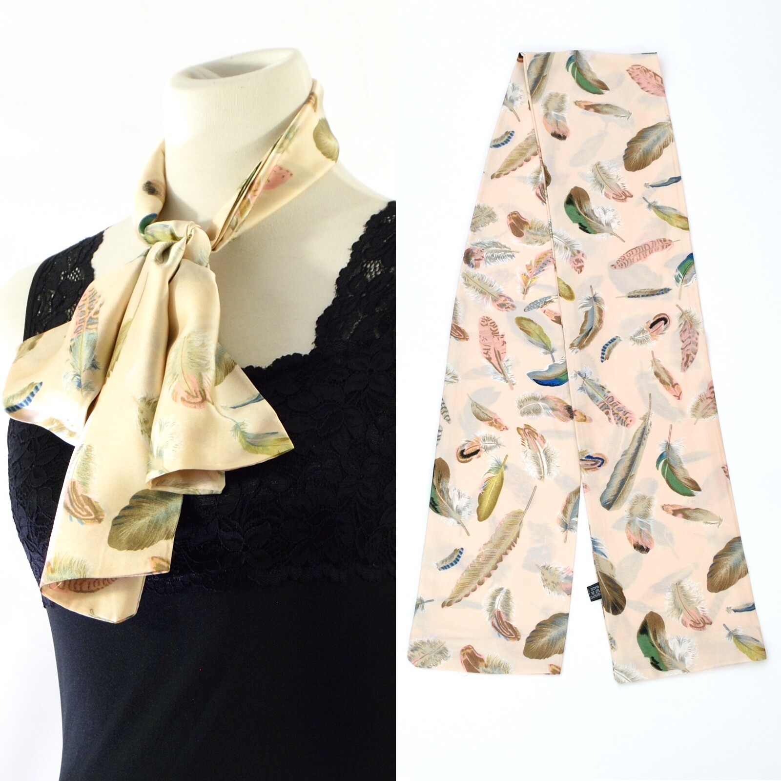 Fashion Satin Long Narrow Scarf | eBay