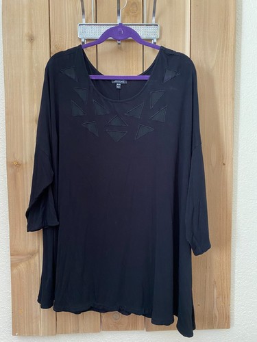 6th & lane Black Short Sleeve Top Size 26/28 | eBay