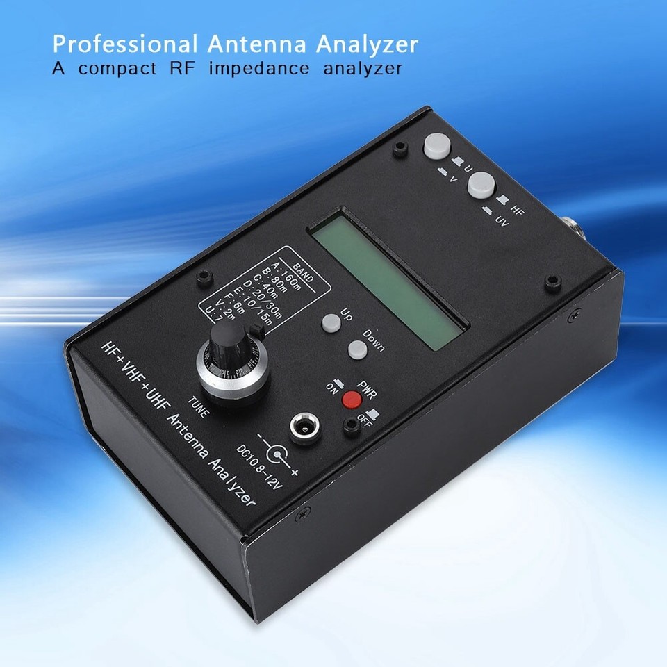 HF+VHF+UHF Antenna Analyzer SWR Antenna Meter Tester RF Analyzer HF ...