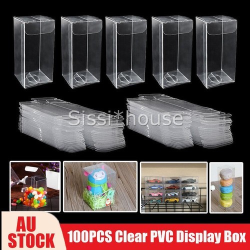 100x Clear Plastic PVC Display Box Case For Diecast Model Toy Car ...