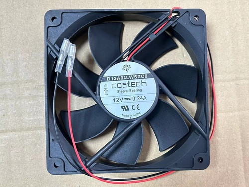 For COSTECH Sleeve Bearing 12025 D12A04LWSZC0 12V 0.24A cooling fan | eBay