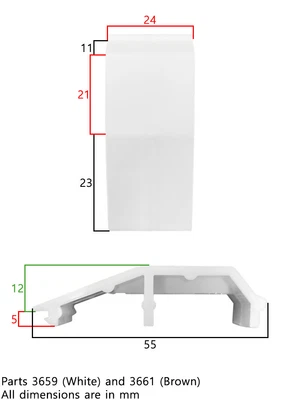 Rehau Upvc Run Up Riser Block Window Or Door | Grelly UK
