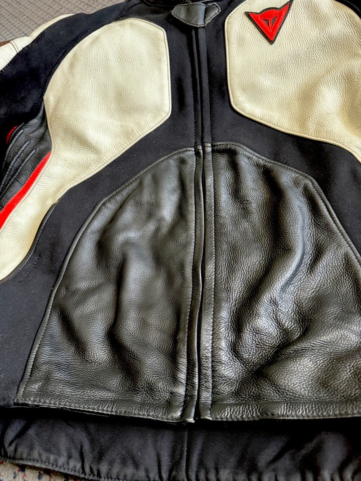 Dainese Super Rider Top Tier Leather Motorcycle Racing Track Day Jacket ...