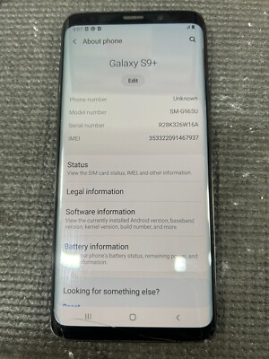 Samsung Galaxy S9+ SM-G965 - 64GB - Midnight Black (T-Mobile) | eBay