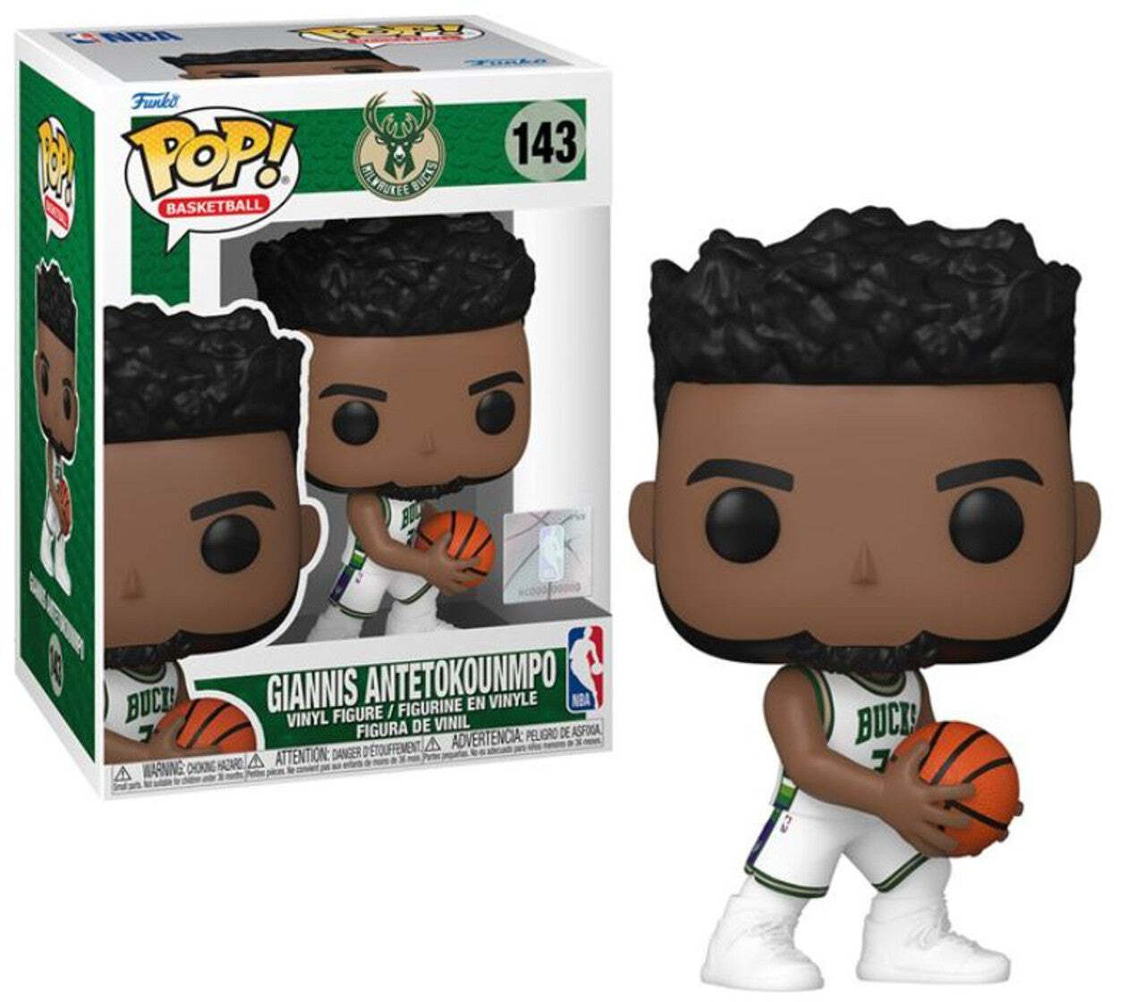 Giannis Antetokounmpo Milwaukee Bucks Funko POP! NBA City Edition Vinyl ...