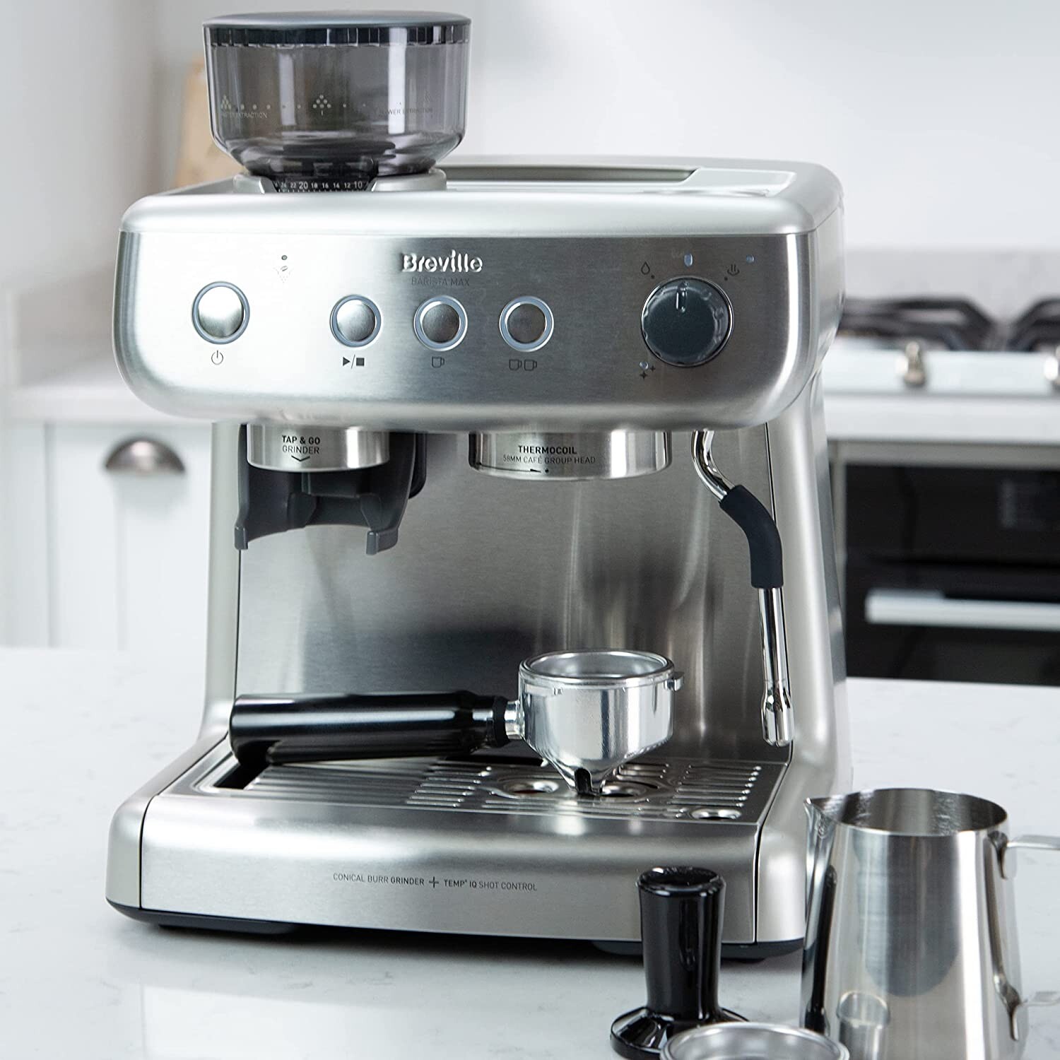 Breville VCF126 Barista Max Espresso Coffee Machine - Stainless Steel ...