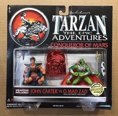 Tarzan Conqueror of Mars John Carter vs O Mad Zad Action Figure ...