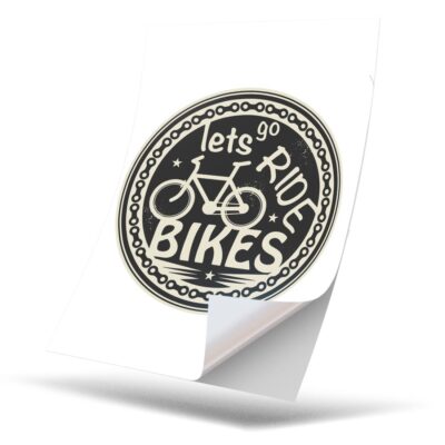 1 x Vinyl Sticker A4 - Let's Go Ride Bikes Mountain Biking #7001 | eBay UK