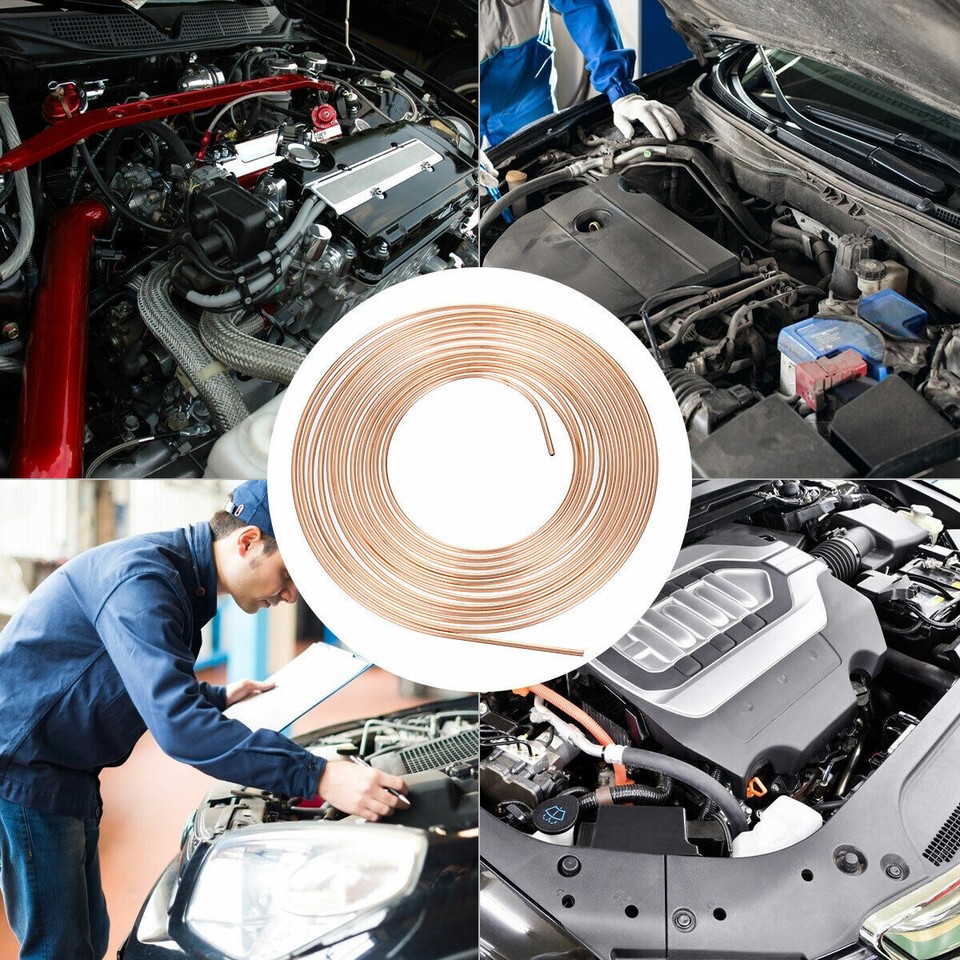 2PCS 25ft 3/16" Kunifer Cunifer Copper Nickel Brake Pipe Line Roll Tube ...