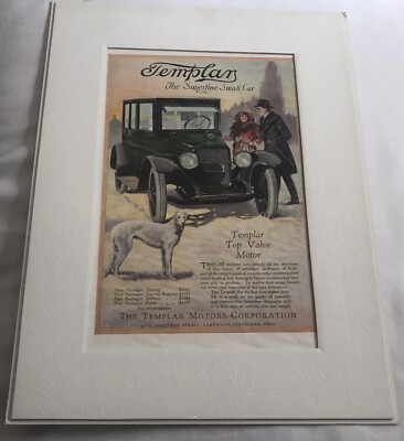 Templar Car Advertisement, "Templar, The Superfine Small Car - Templar ...