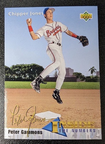 Chipper Jones Atlanta 1993 Upper Deck Peter Gammons Inside the Numbers ...