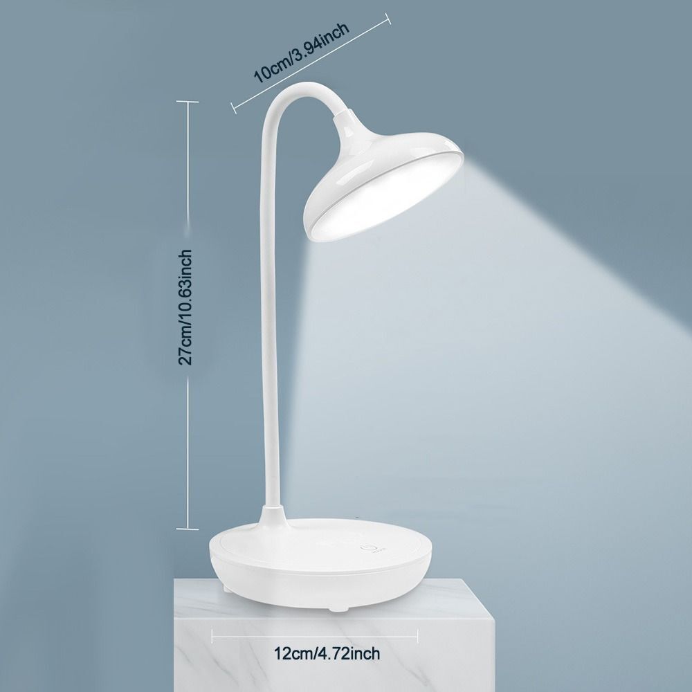 LED Touch Reading Light Table Lamps USB Rechargeable Lights Dimmable ...