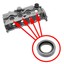 Seal 98014752 (5821521) for Valve Cover Opel 1.7D 5607251, 98001142 ...