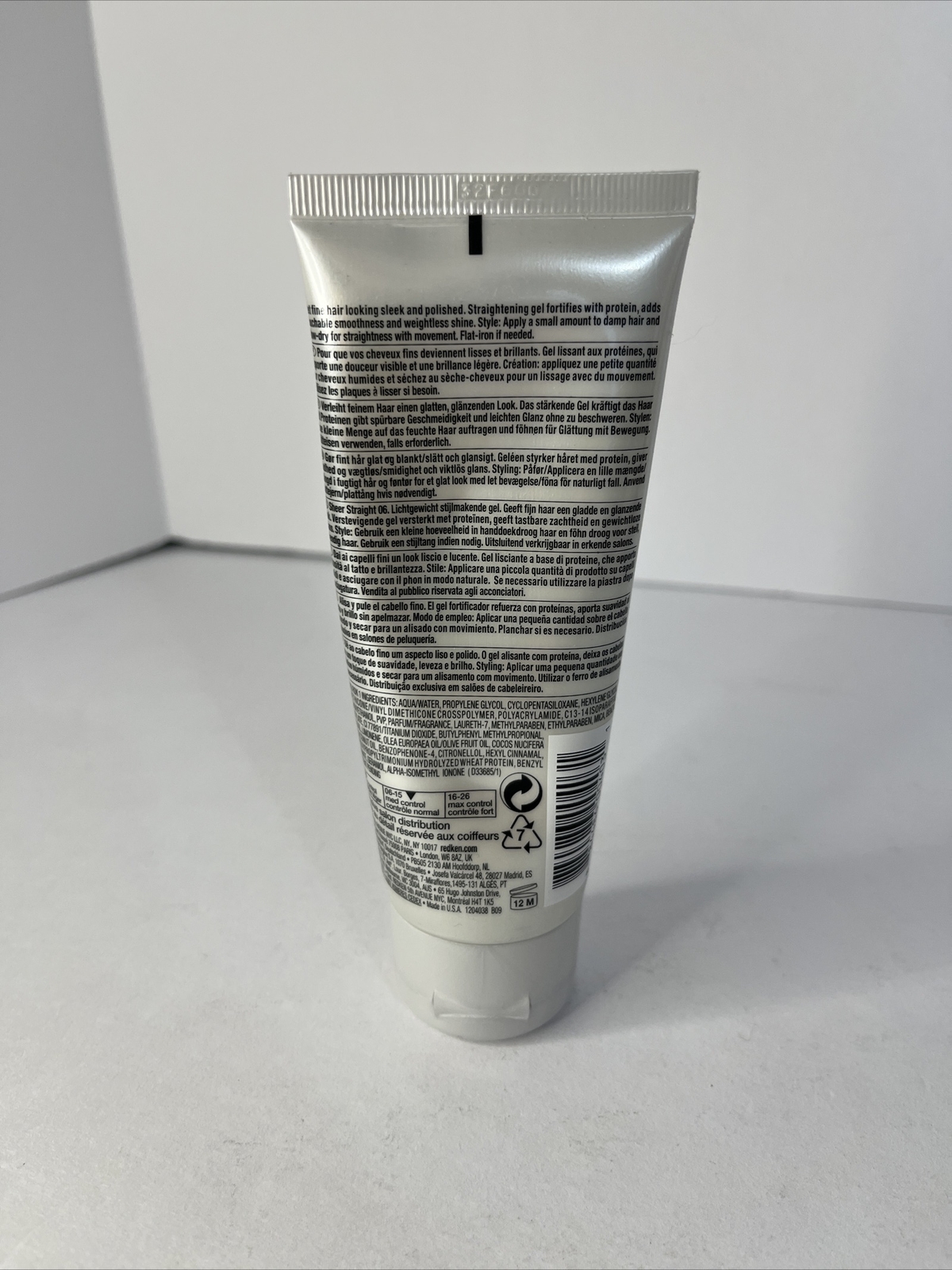 Redken Sheer Straight 06 lightweight straightening Gel 3.4 oz for sale ...