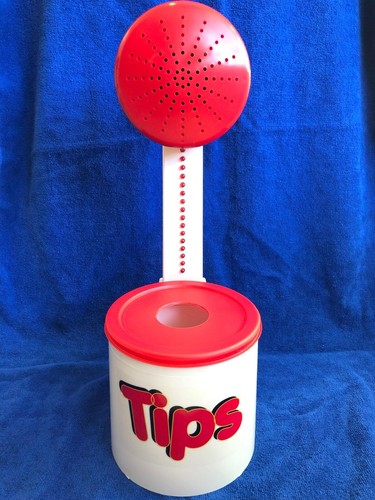 TIP JAR - WITH RED LID - Electronic Tipping Jars | eBay