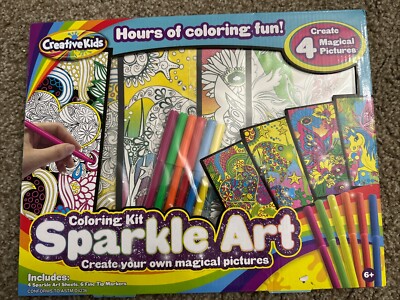 Creative Kids Coloring Kit Sparkle Art | eBay