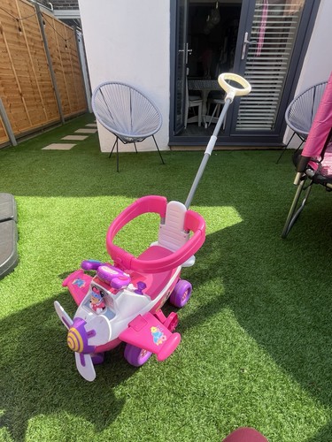 DISNEY MINNIE MOUSE ACTIVITY PLANE CHILDREN's LIGHTS N SOUND RIDE ON ...