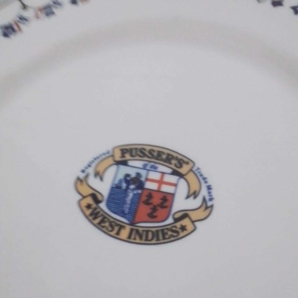 Pussers West Indies Navy China Dinner Plates By Dudson X 7 Plates | eBay UK