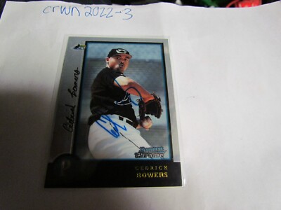 1998 Bowman Chrome Cedrick Bowers Signed Baseball Card | eBay