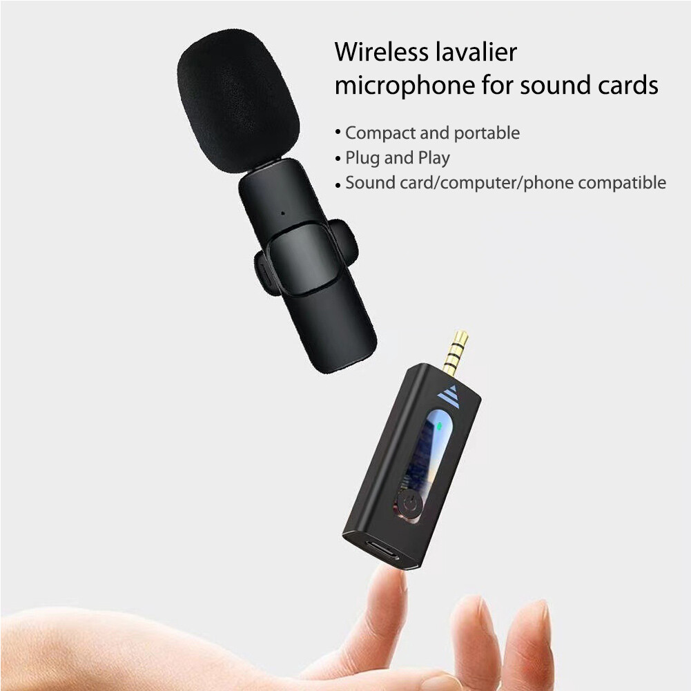 Portable Wireless Microphone Type-C Charger Recording Microphone for ...