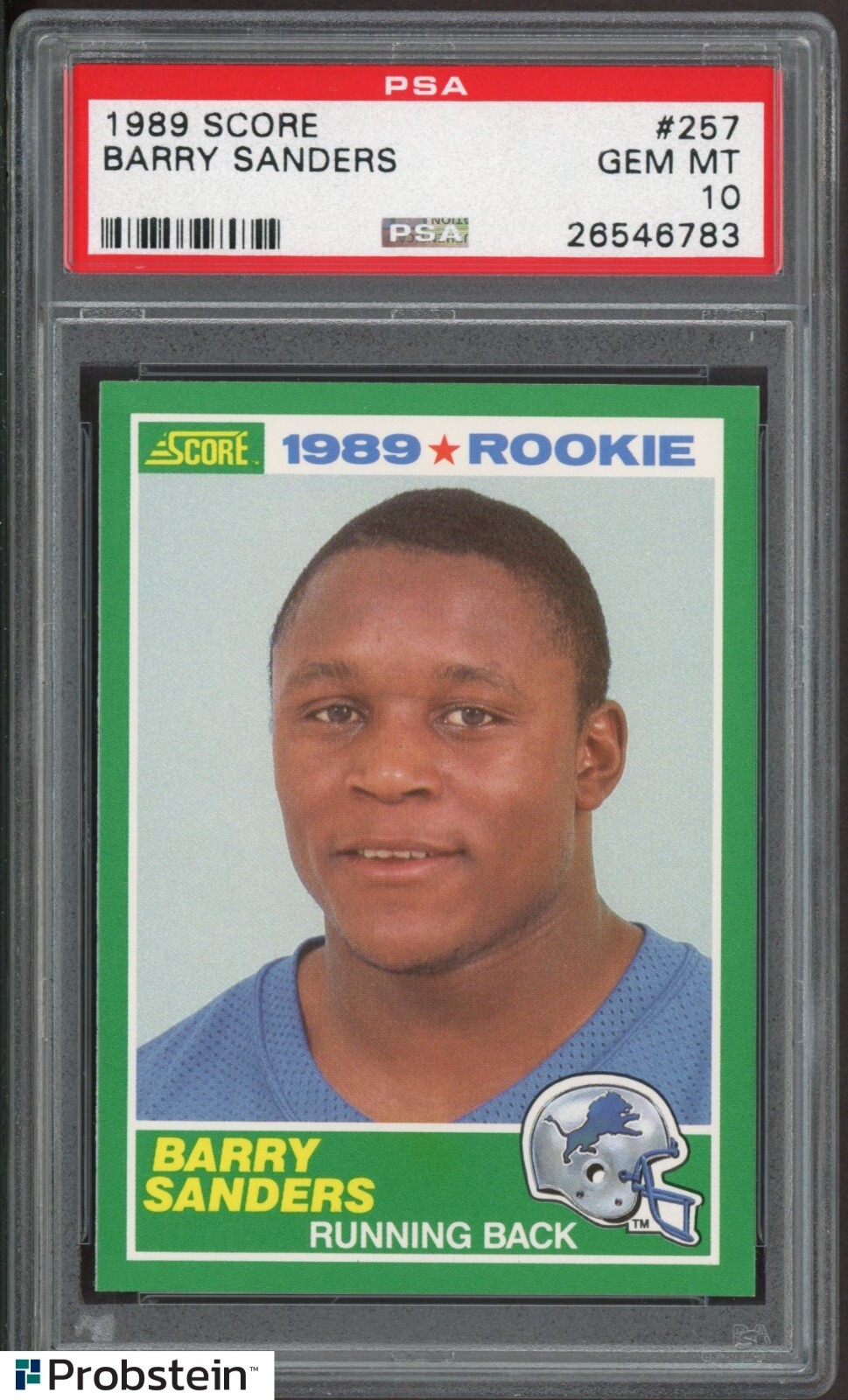 Barry Sanders 1989 Score #257 Base Price Guide - Sports Card Investor