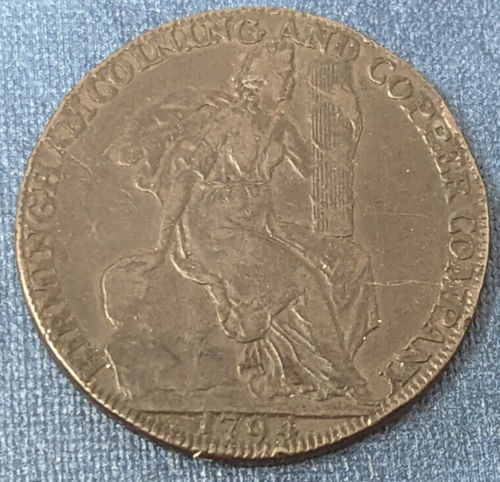 Warwickshire Birmingham Mining And Copper Company 1794 Halfpenny Conder ...