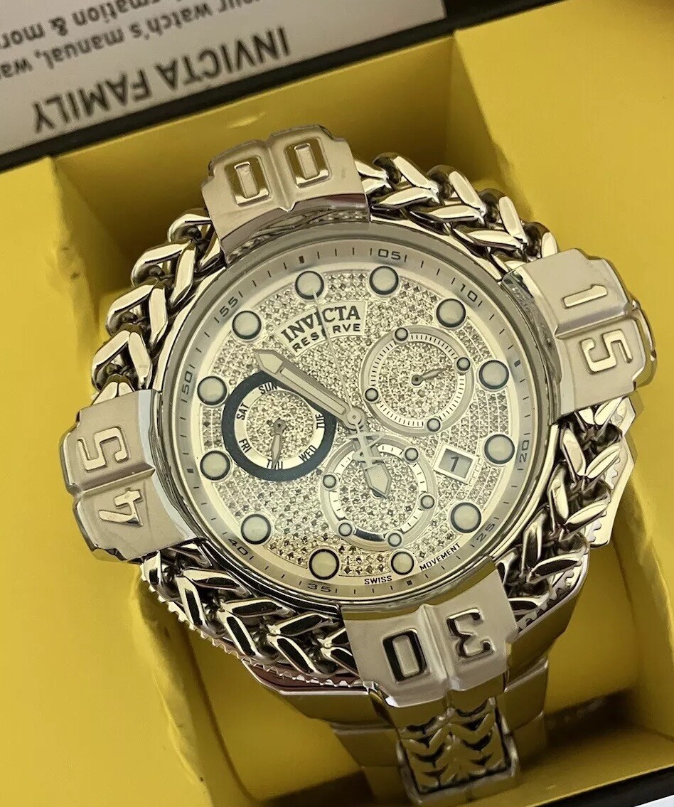 Invicta Reserve Gladiator Spartacus Swiss Quartz 1.63ctw Diamond Watch ...