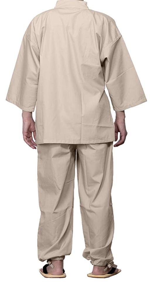 Japanese Traditional Working Wear Samue Clothing Relax Wear Polyester ...