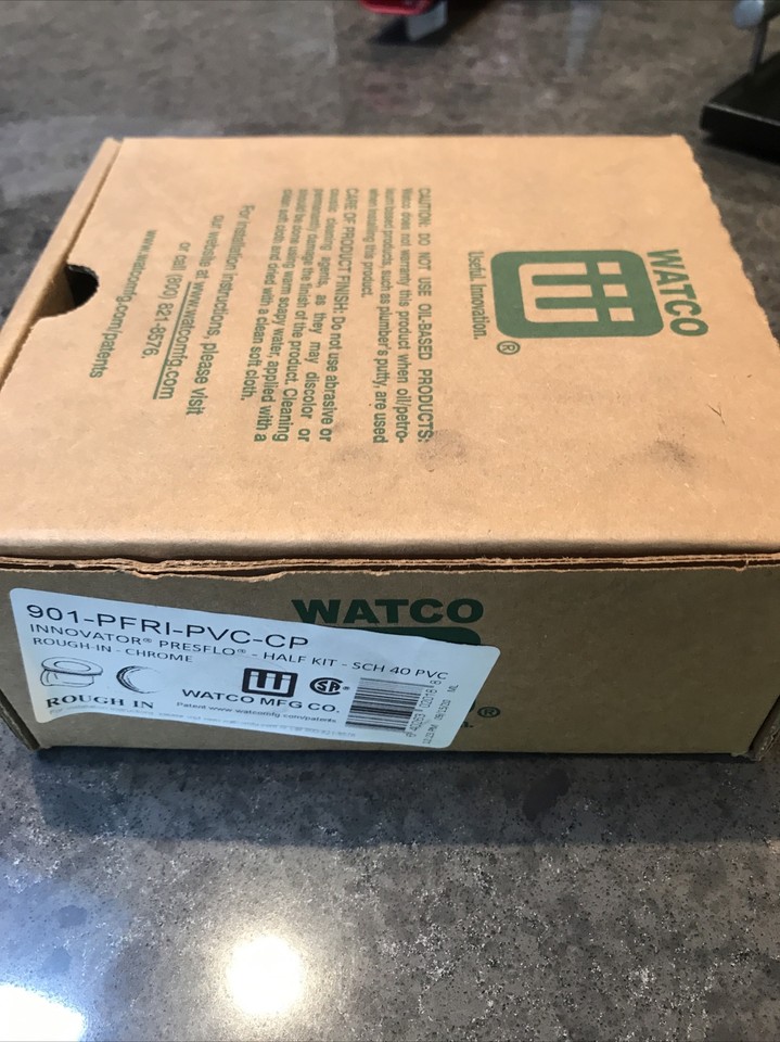 (LOT OF 2) Watco 901-PFRI-PVC-CP 40 PVC Chrome | eBay